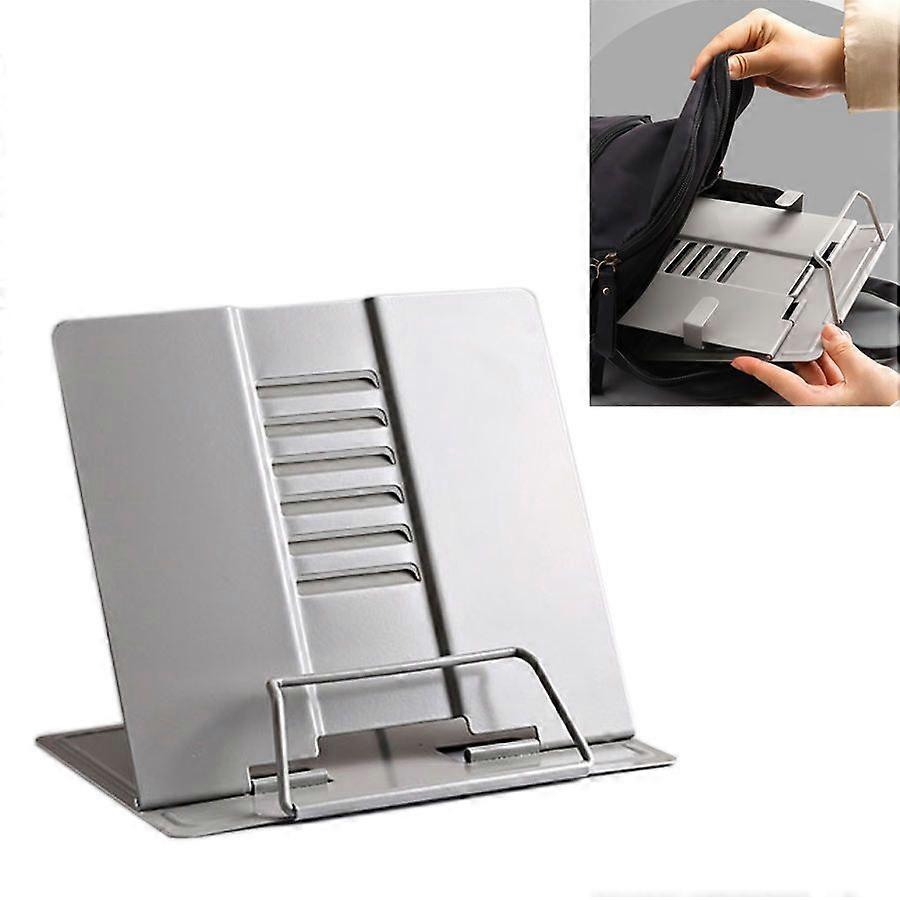 Book Stand, Cookbook Reading Rest Holder with 6 Adjustable Angles and ...