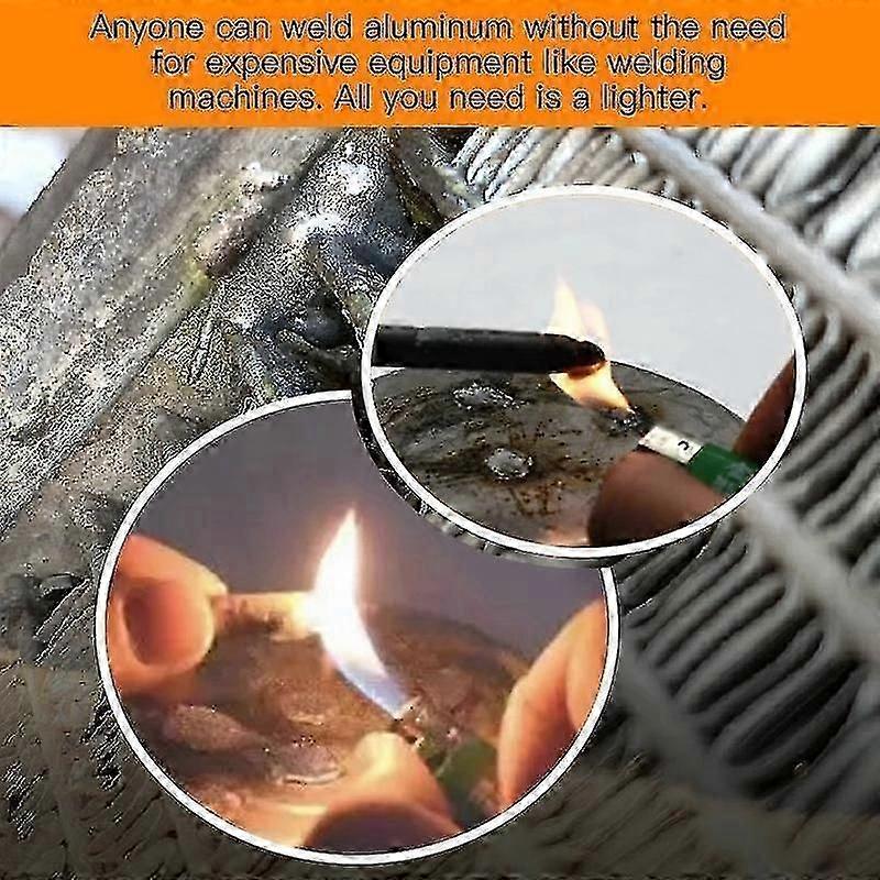 Low-Temp Easy Melt Aluminum Welding Rods, Powder Cored, 1/3/6/15pcs, No ...