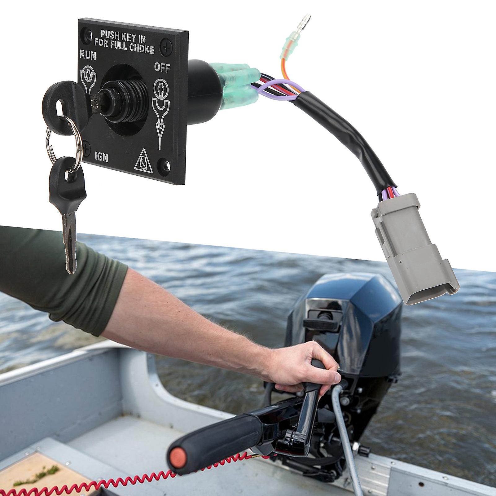 Single Engine Ignition Cut Off Switch With Keys 176408 Fit For Johnson ...