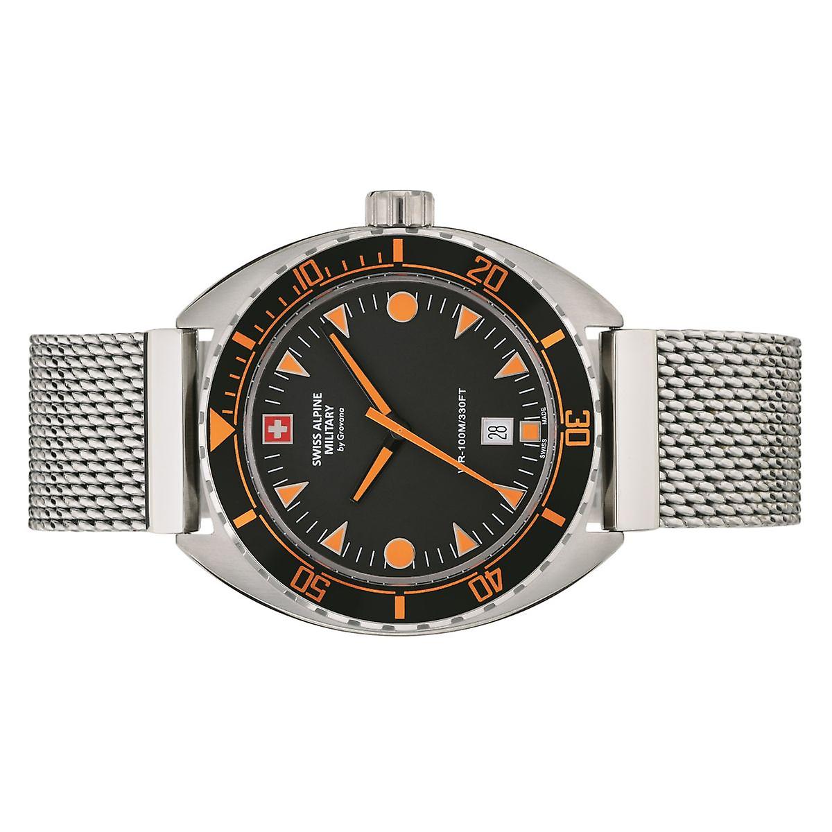 Swiss Alpine Military Men's Watch Analog Quartz 7066.1139SAM Stainless ...