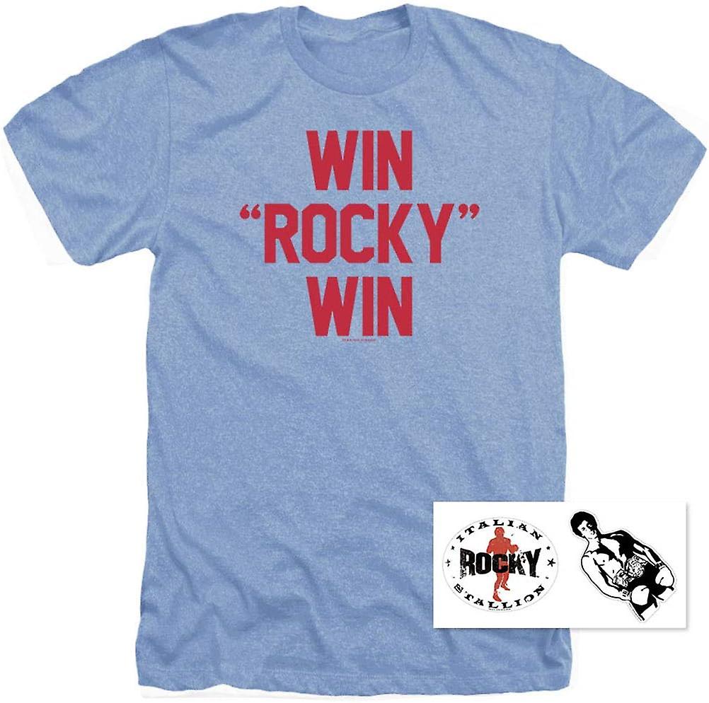 Popfunk Classic Rocky Movie Sylvester Stallone Win Rocky Win T Shirt ...