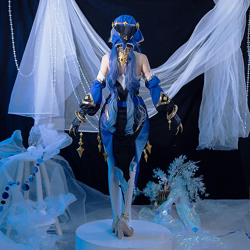 Layla Cosplay Costume Genshin Impact Women Exotic Dancers Costume ...