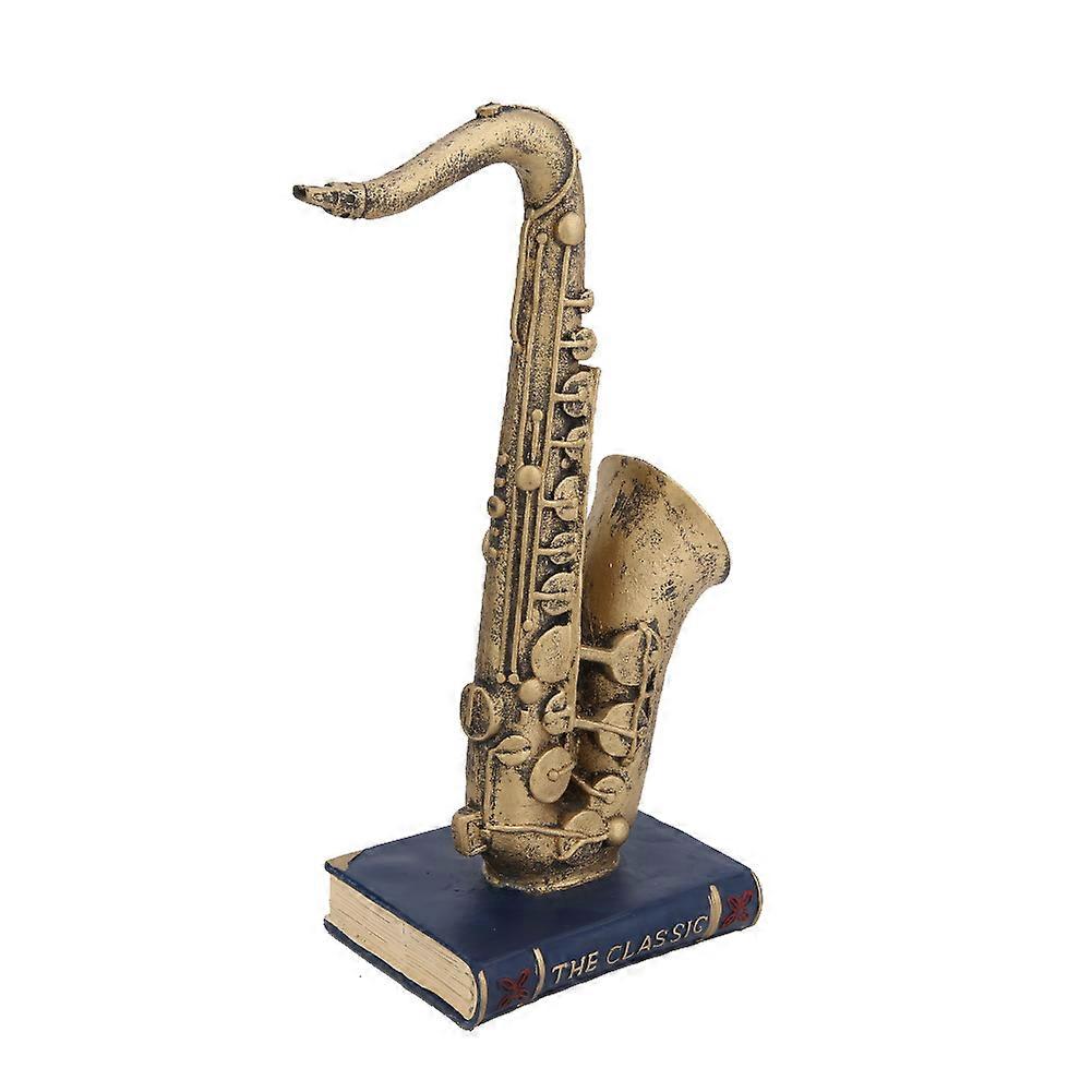 Retro Resin Sculpture Violin/Saxophone Model Ornament Home Decor ...