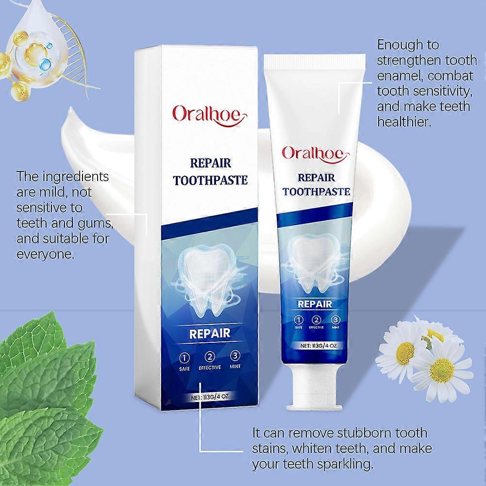 Green-Bamboo Flavored Repair Toothpaste Removing Bad Odor Toothpaste ...