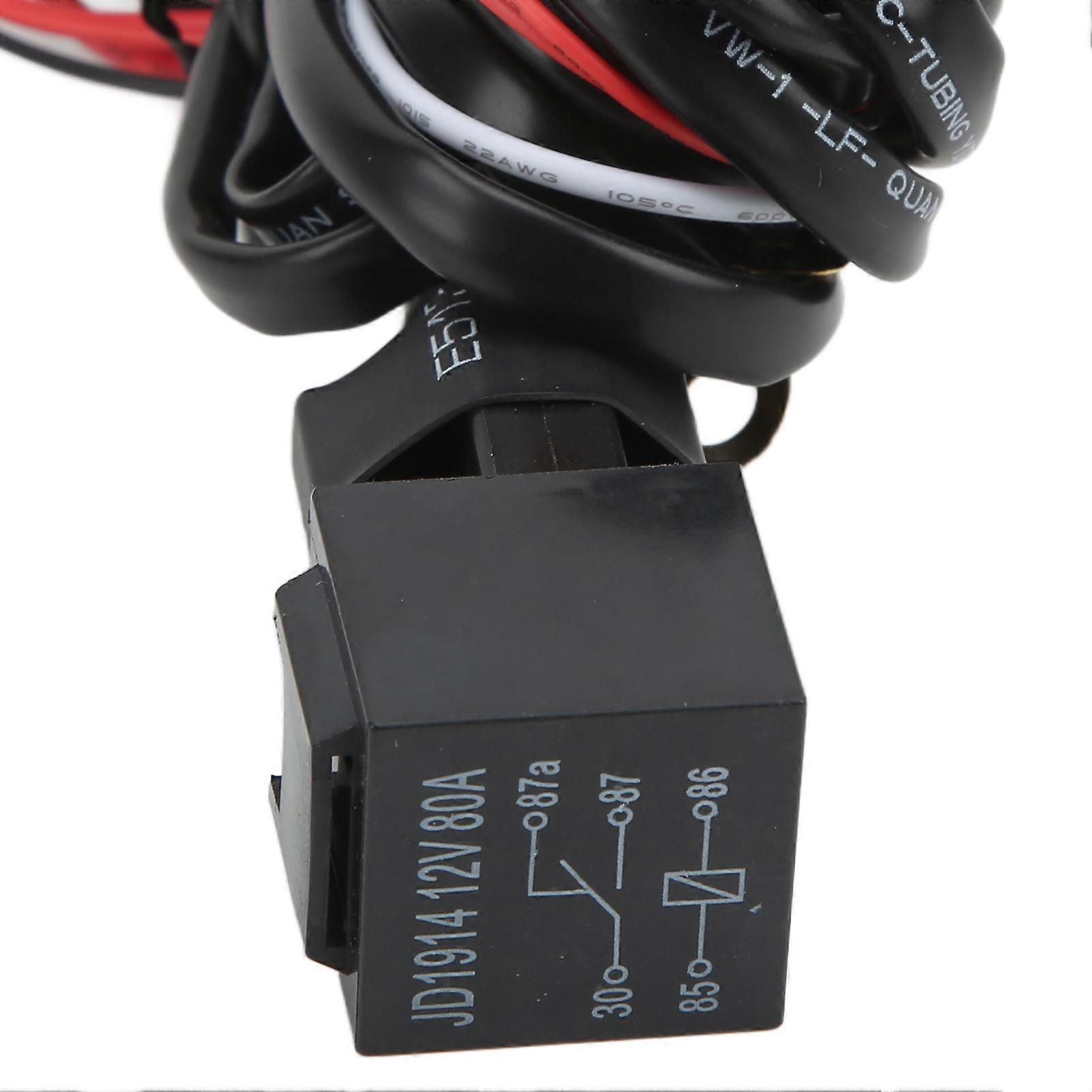 LED CCFL Angel Eyes Relay Wire Harness Fade On Off Function Replacement ...