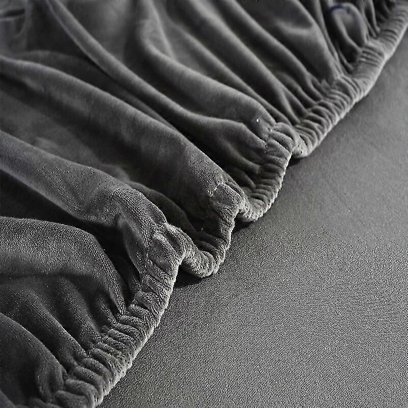 Home Velvet Plush L Shaped Sofa Velvet Covers For Living Room Elastic ...