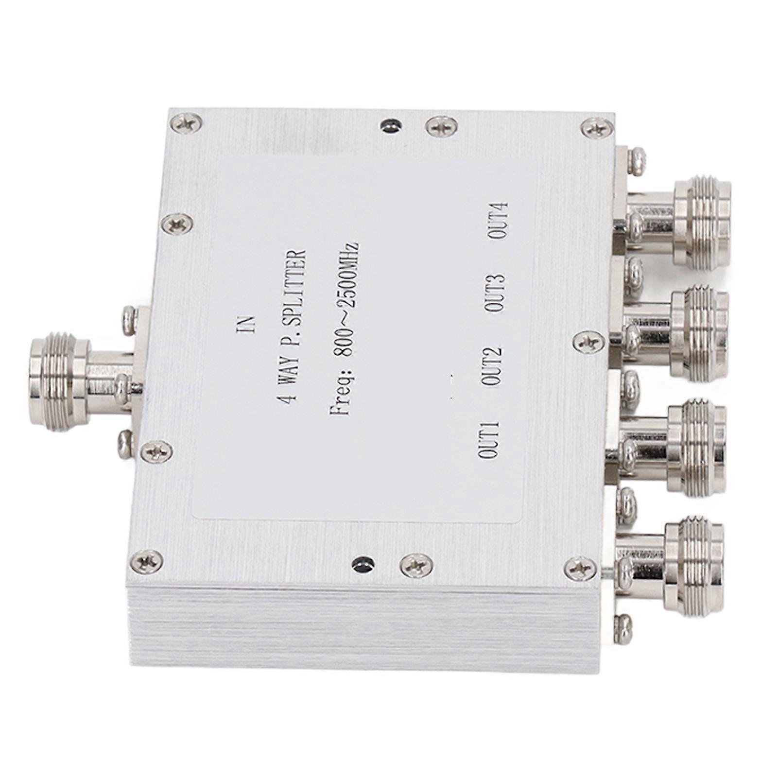 RF Power Splitter 4 Way Divider 800~2500MHz 35W Signal Module Low Loss ...