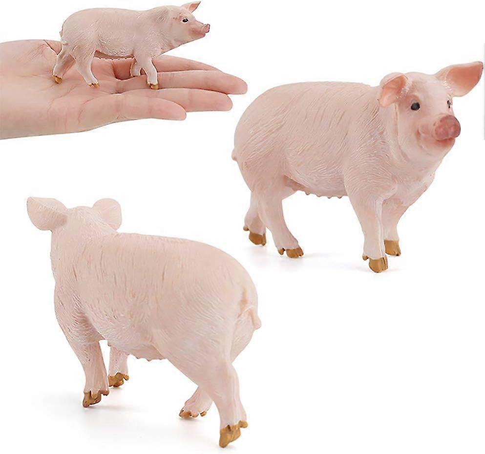 5 Pcs Realistic Farm Pig Animals Model Figure Toy Set,Barn Farm Pig ...