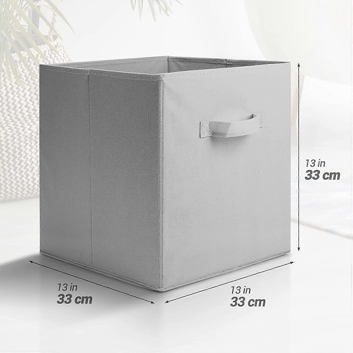 Large Storage Boxes 33 x 33 x 33 cm,Set of 6 Foldable Storage | Fruugo UK