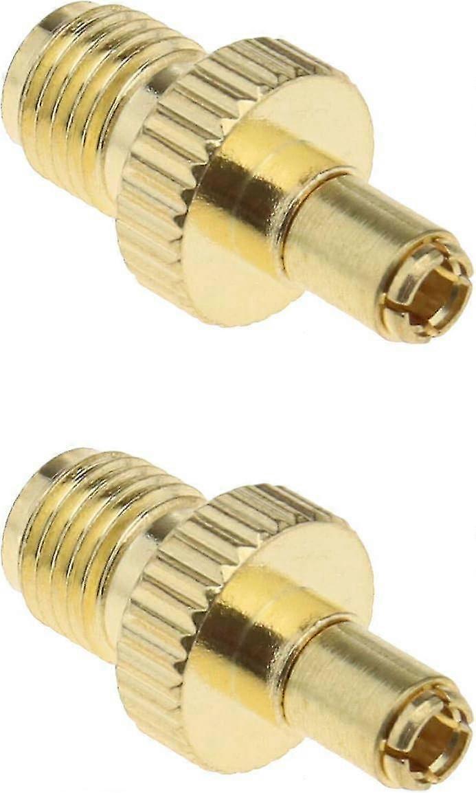 2X SMA Female to TS9 Male RF Adapter Coaxial Connectors Gold Plated for Antennas Broadcast Wi-Fi ...