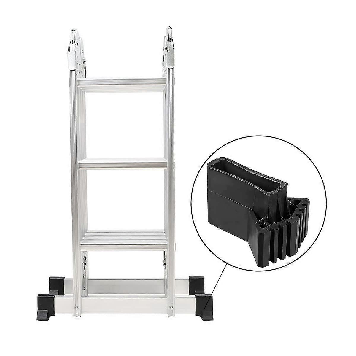 Ladder Feet, 4 Pcs Non-Slip Ladder Feet,Rubber Pads Set,Black Ladder ...