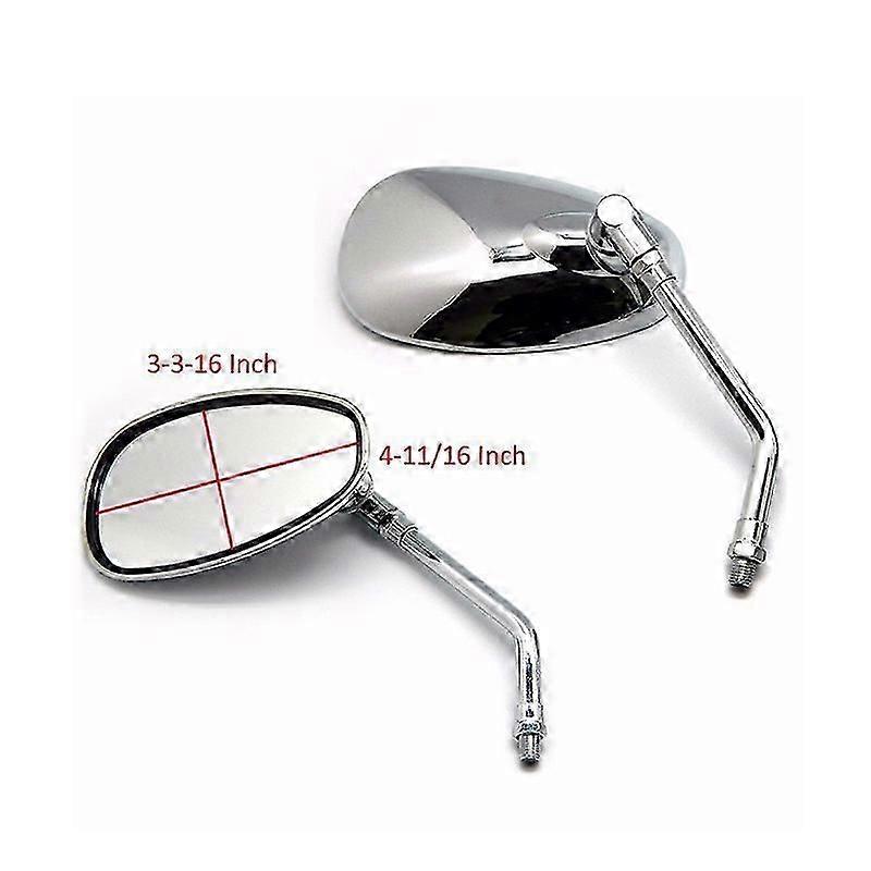 1 Pair Motorcycle Mirror Motorbike Rear View Mirror for Vmax Virago 535 ...