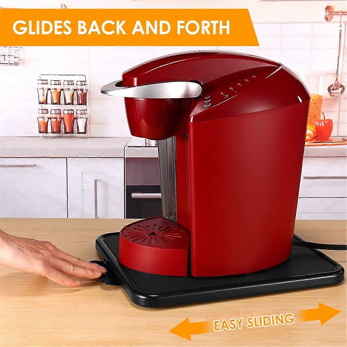 Sliding Kitchen Appliance Tray with Smooth Rolling Wheels, Non-Slip ...