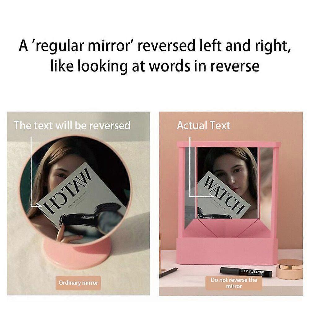 Non-Reversing Mirror True Image Reflection for Makeup & Grooming, True ...