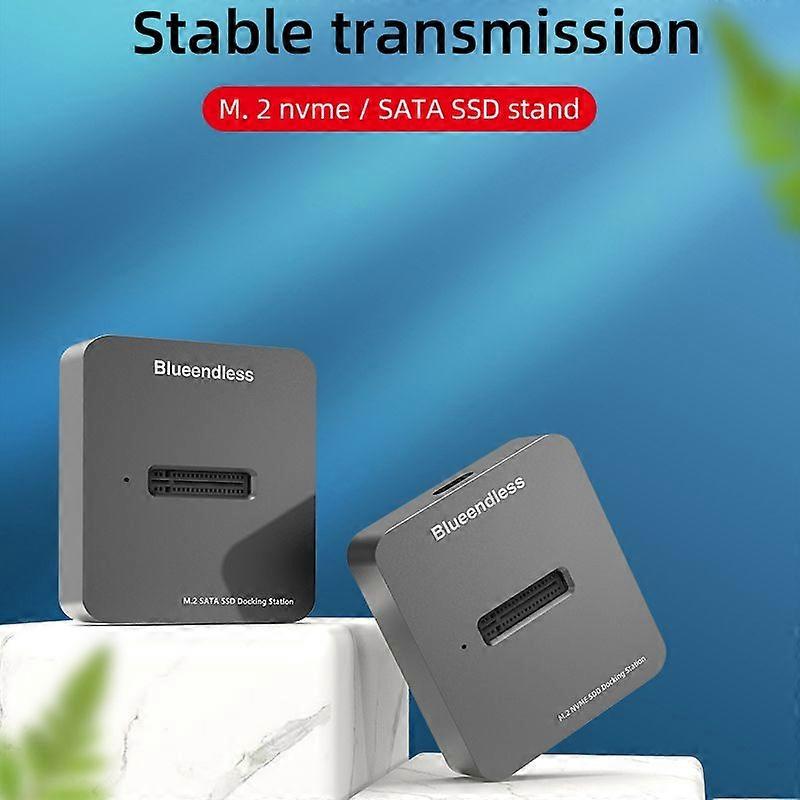 BLUEENDLESS SD02 External Dual Hard Disk Drive Dock Type-C Dock Station ...