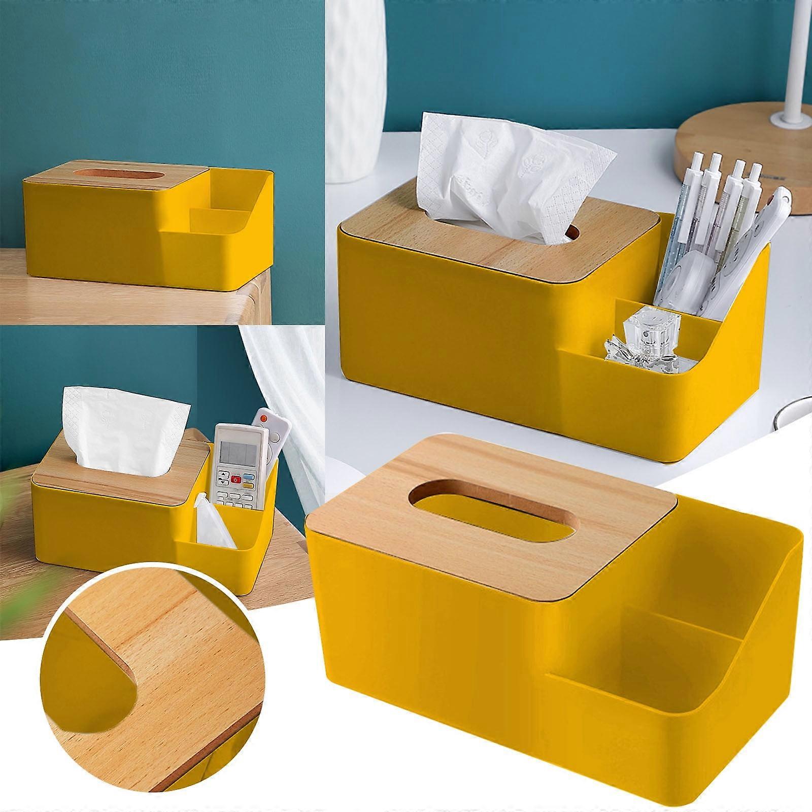 XIUH Kitchen Tools, Multifunctional Desktop Tissue Box with Wooden ...