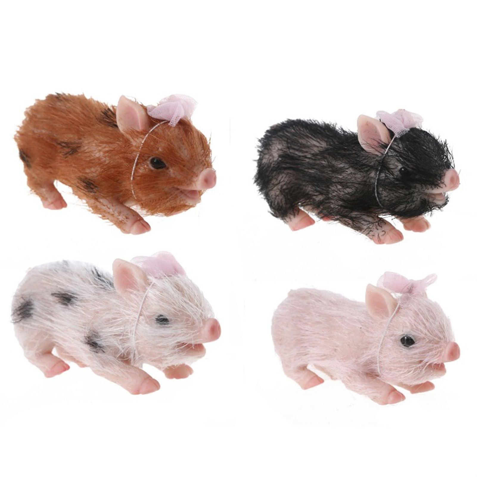 13Cm realisitc pig doll full silicone body miniature reborns piglet ...