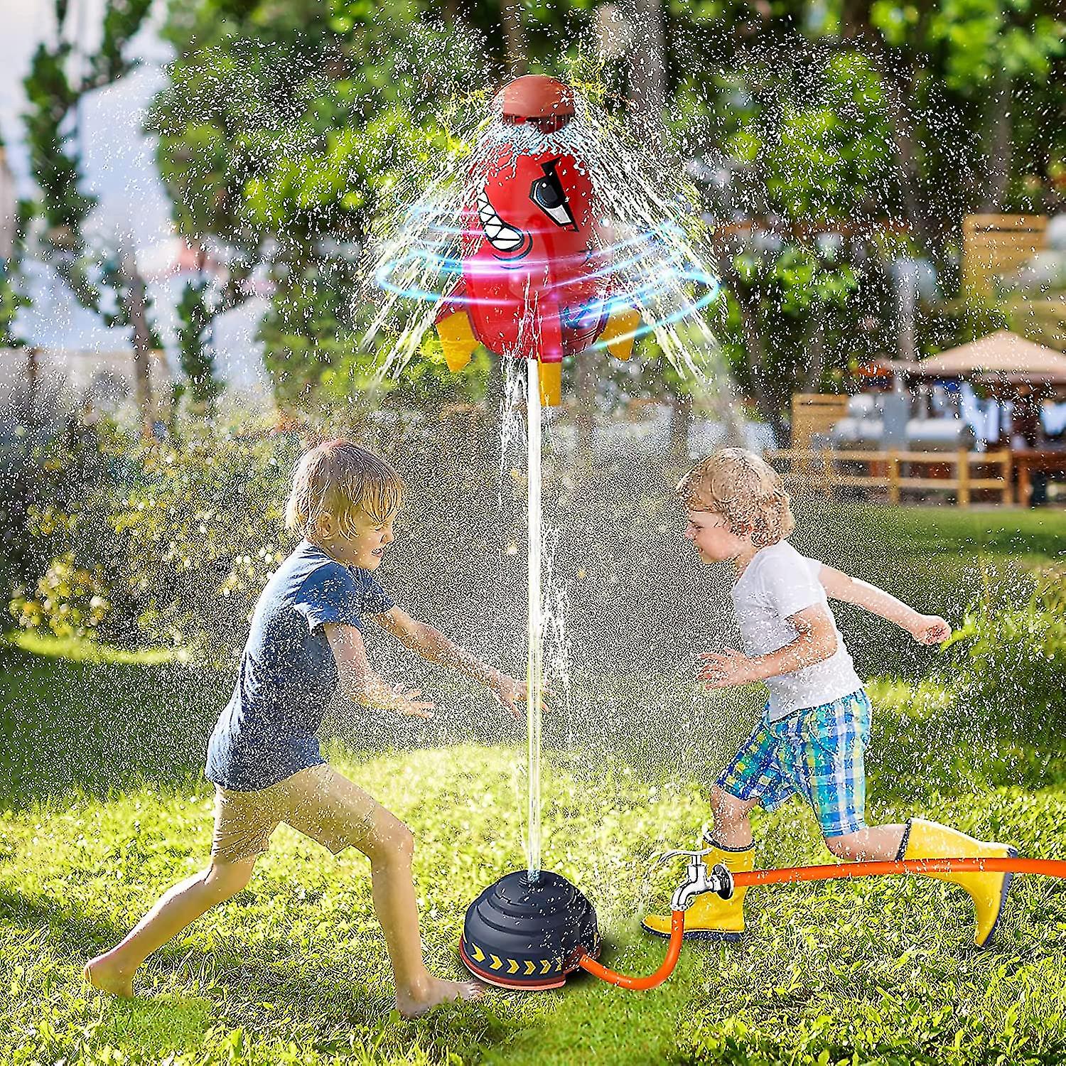 Rocket Launcher Outdoor Water Toys, Outdoor Rocket Water Pressure Lift ...
