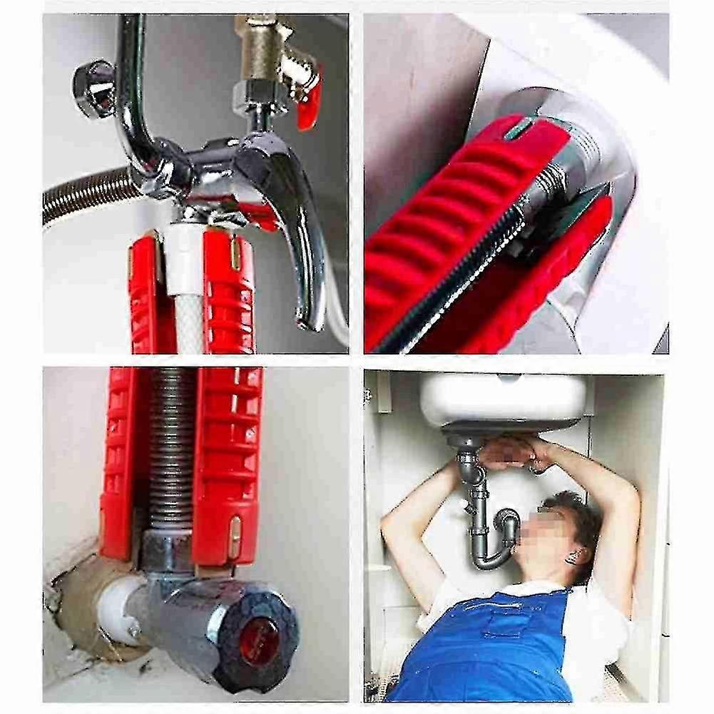 Flume Wrench Sink Faucet Key Plumbing Pipe Wrench 8 In 1 Anti-slip ...