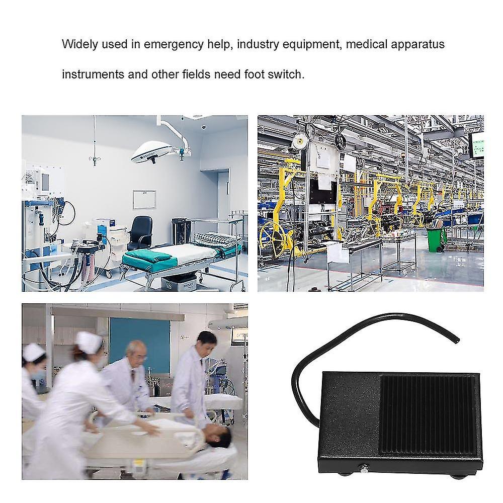 Heavy Duty Metal Skidproof Foot Pedal Switch Treadle Foot Switch ...