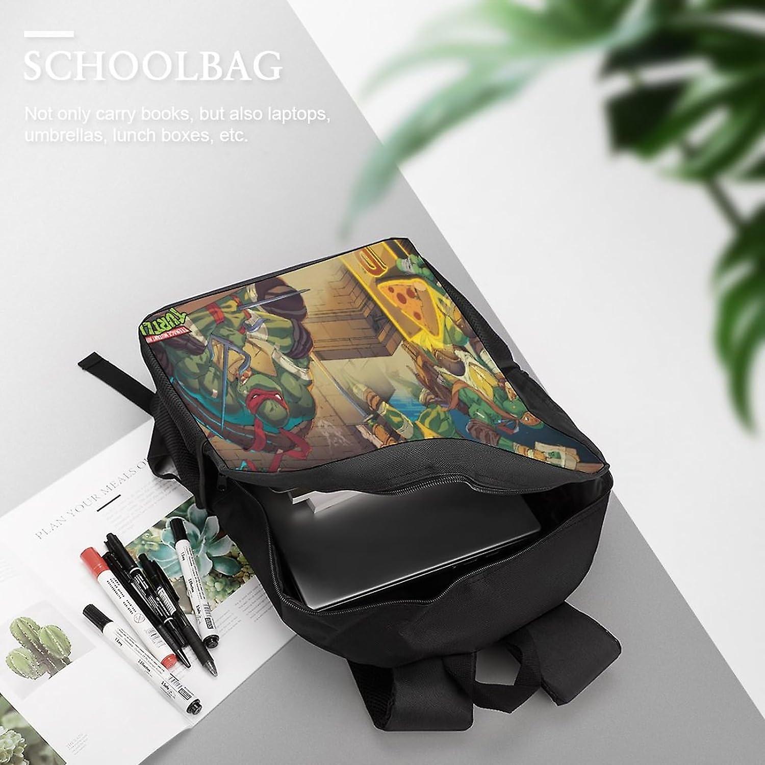 Four Turtles Children School Bag Travel Rucksacks Book Bags 3D Printed ...