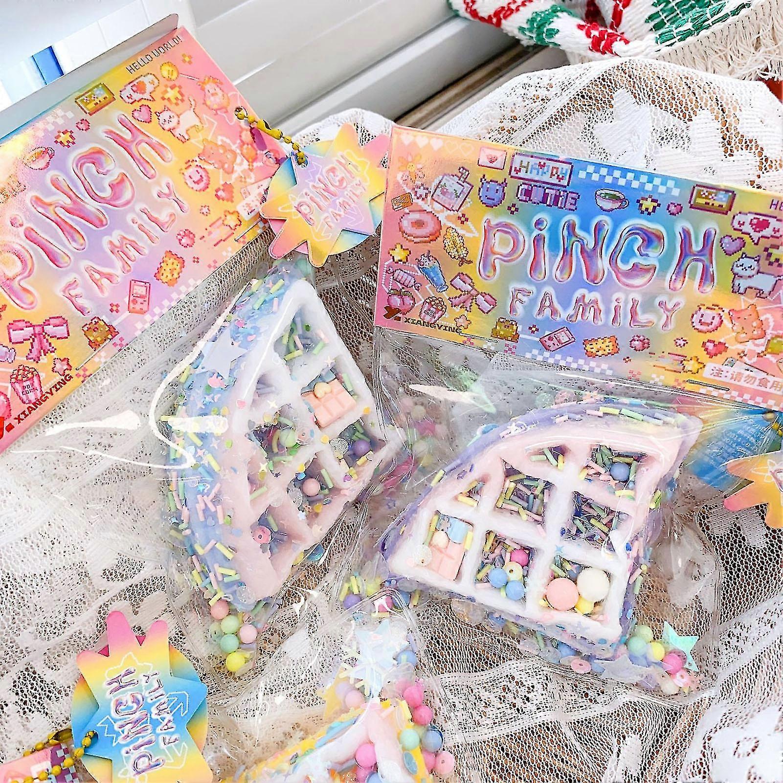 Waffle Squeeze Toy Slow Rebound Stress Relief Bunny Dessert Cat Paw ...