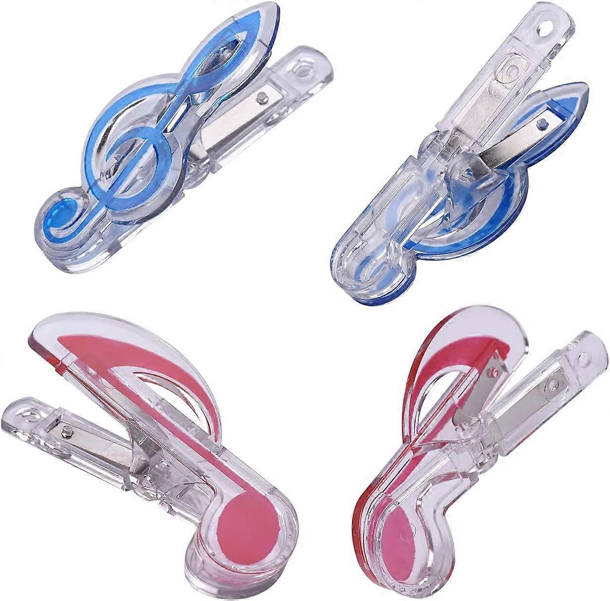 10 Pack Music Note Clips Music Clips Page Holder Plastic Sheet Clips ...