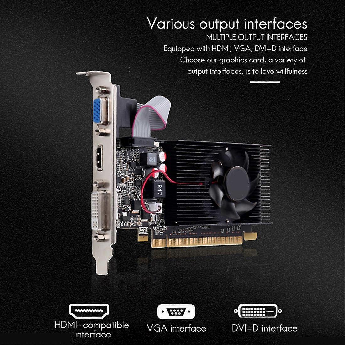 GT 610 1G Ultra-Fast Graphics Card 1GB 64Bit DDR3 810/500MHz PCI-E 1.1 ...