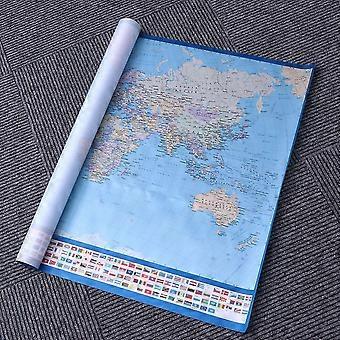 Giant World Map Poster Decorative Map Of The World Mural- 23.6 x 35.4 ...