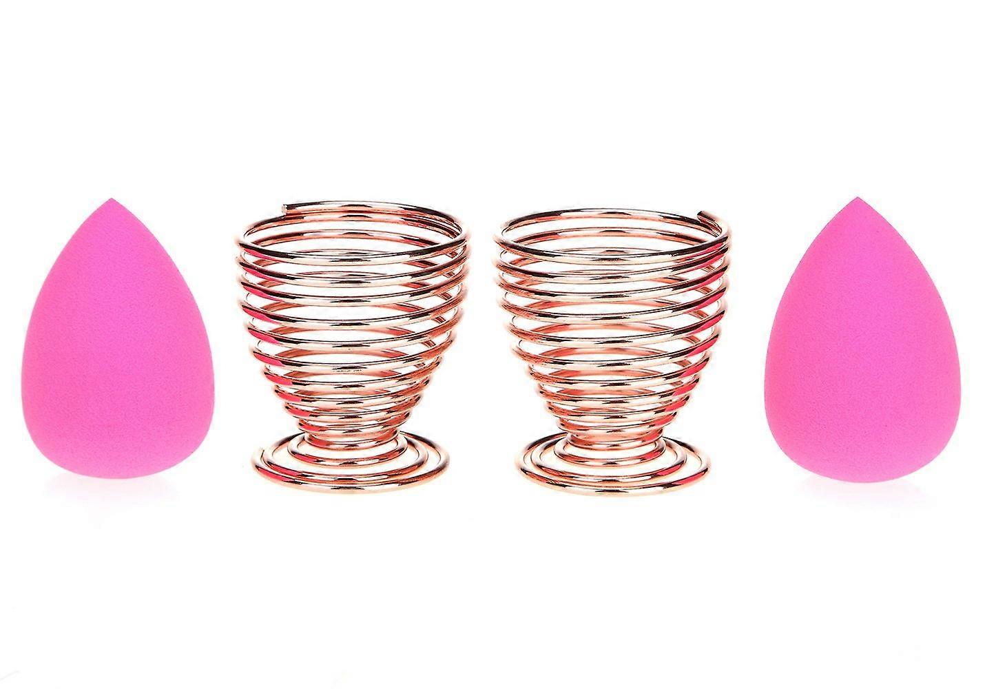 Beauty Sponge Blender Holder,(3 Pack Rose Gold) Makeup Sponge Drying ...