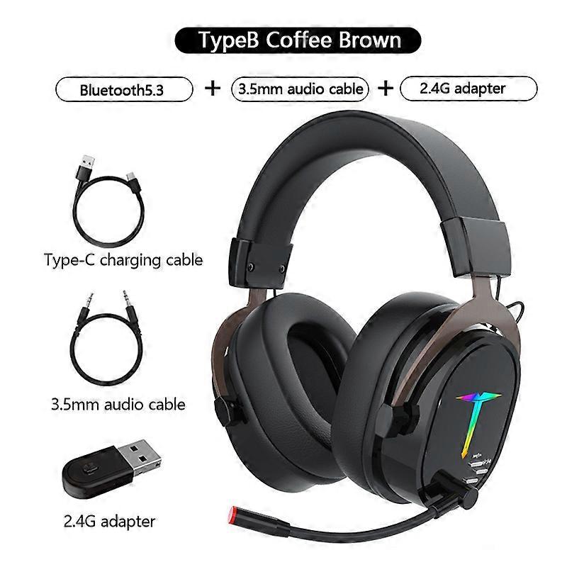 TEKUSHENG G1000 Gaming Wireless Headphone with Mic Bluetooth 5.3 Driver ...