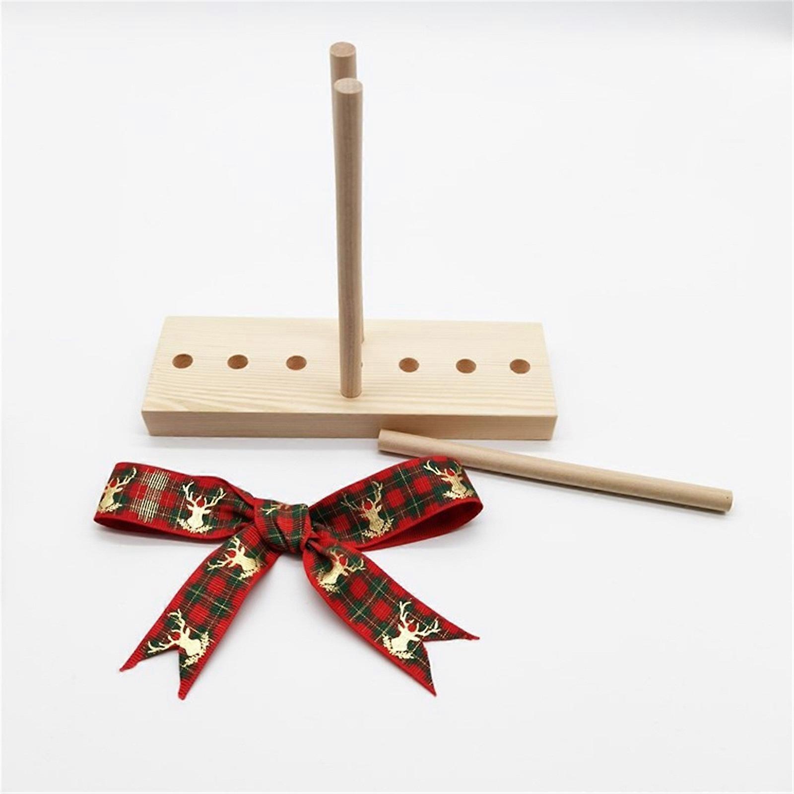 Bow Maker for Ribbon for Wreaths, Wooden Ribbon Bow Maker Tool for ...