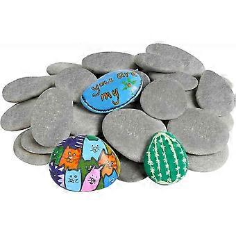 Painting Rocks, River Rocks for Kids Painting, 2-3 Inch Large Flat ...