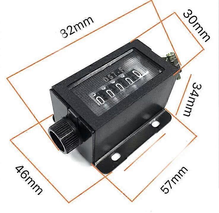 1pcs Manual Counter 5-Digit Mechanical Resettable Mechanical Counter ...