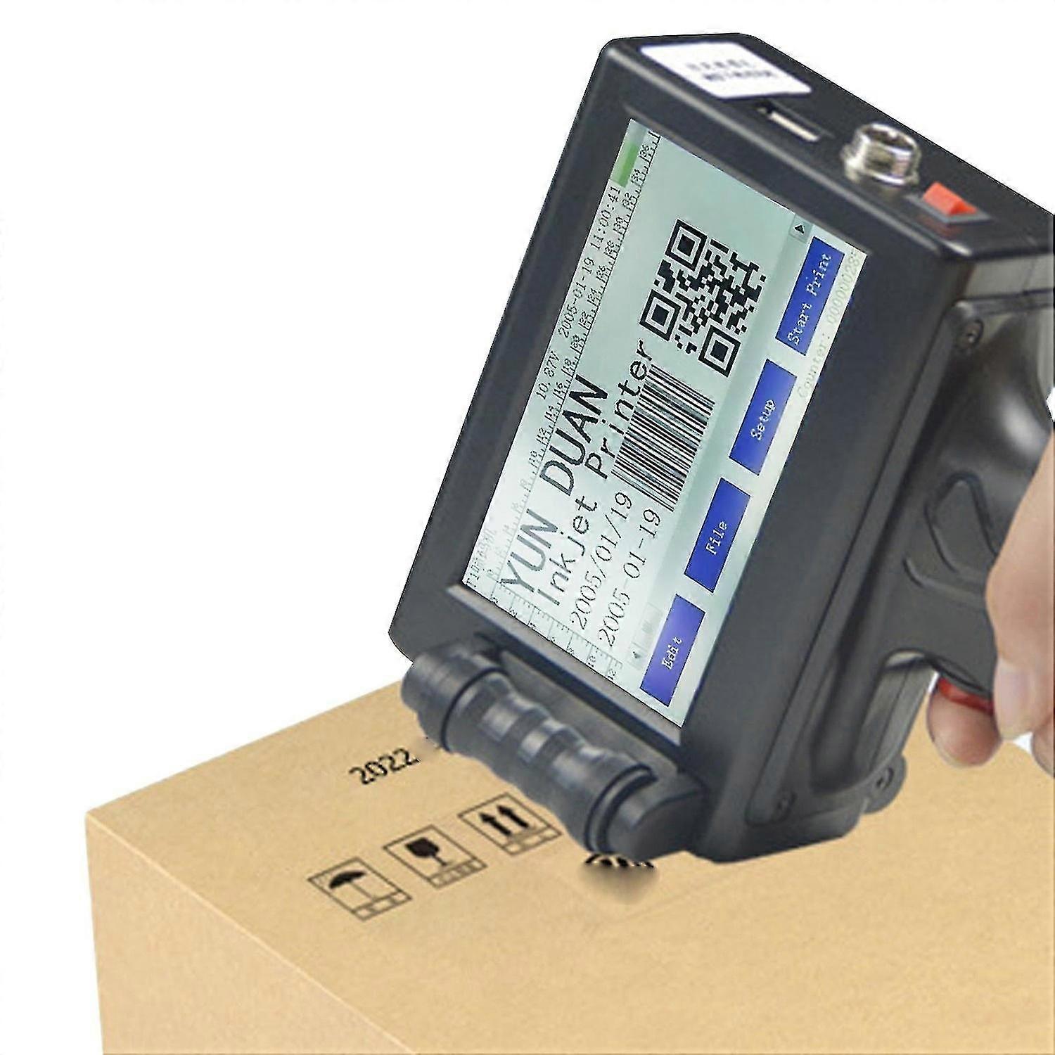Handheld Inkjet Printer Date Logo Laser Coder Label Qr Barcode Touch Screen | Fruugo UK