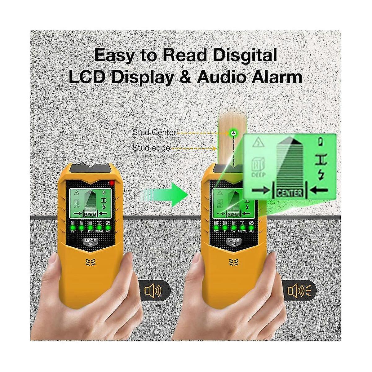 5 In 1 Electric Multi-function Stud Detector Smart Stud Sensor With Lcd ...