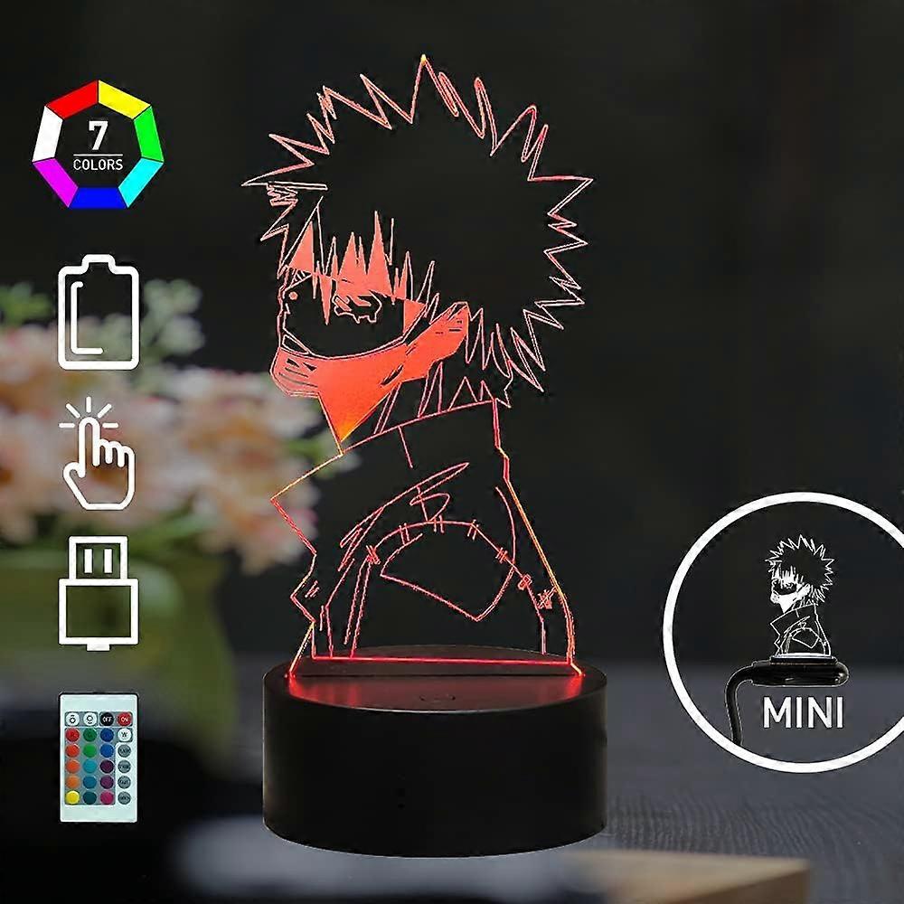 Japansk Anime Figur Lampe Dabi 3D Led Illusion Natlys Til Soveværelse ...