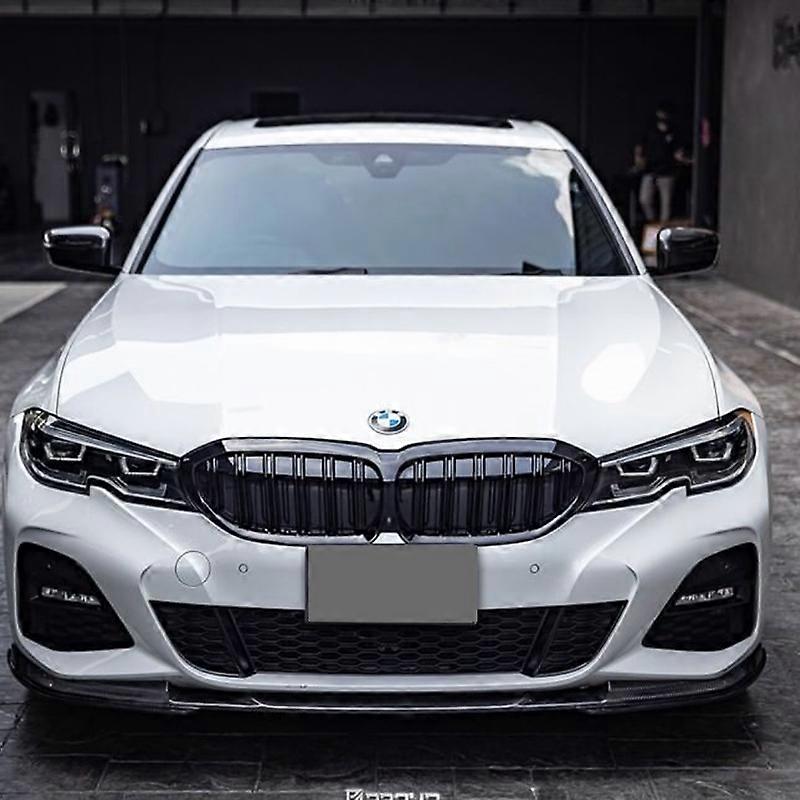 Front Bumper Kidney Grill Carbon Fiber Facelift Grille Cover For BMW 3 ...