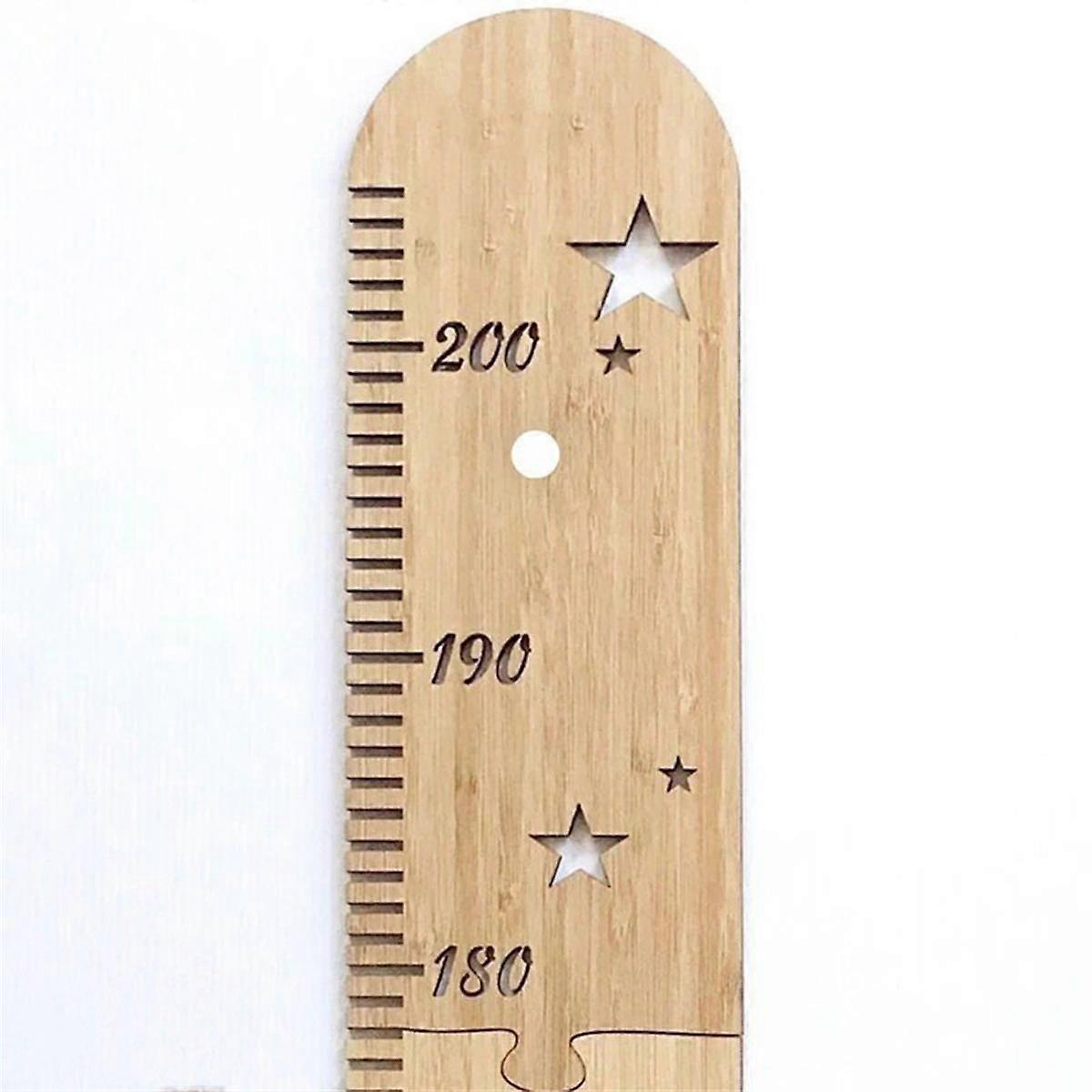 Children's Wooden Height Ruler Children's Room Patchwork Wooden Star ...