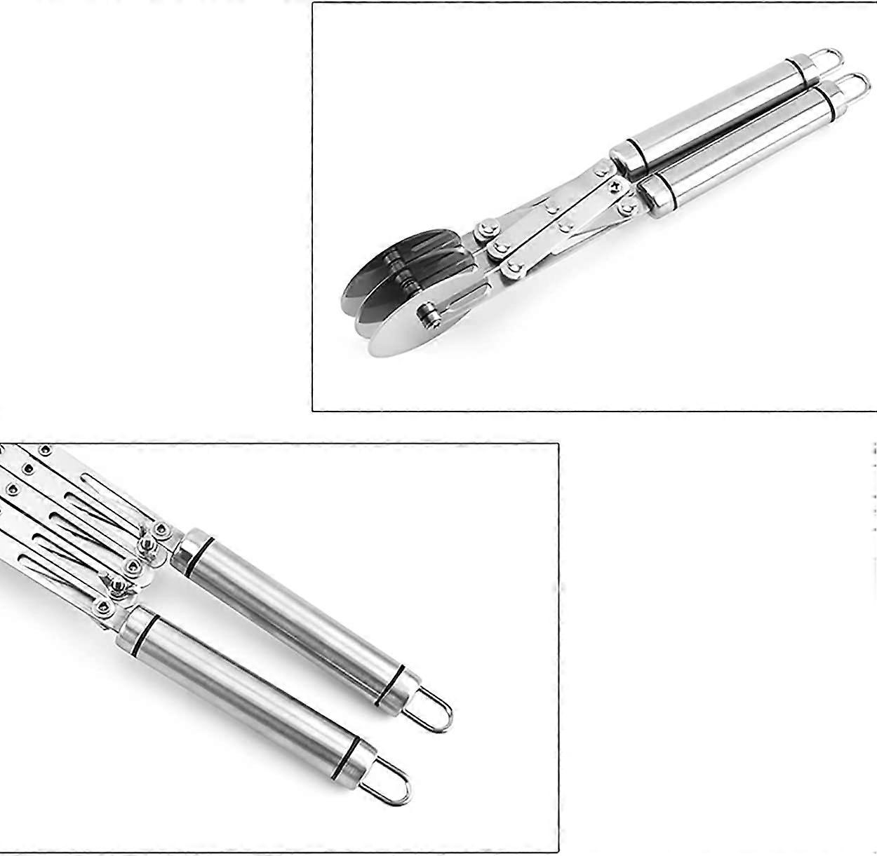 Pastry Cutter with Handle, Stainless Steel Dough Cutter Roller ...