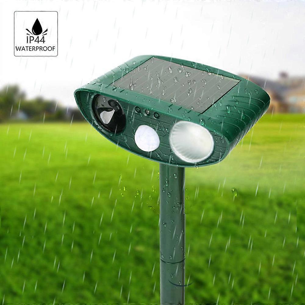 Ultrasonic Cat Deterrent,Solar Powered Deterrent with Motion Sensor and ...
