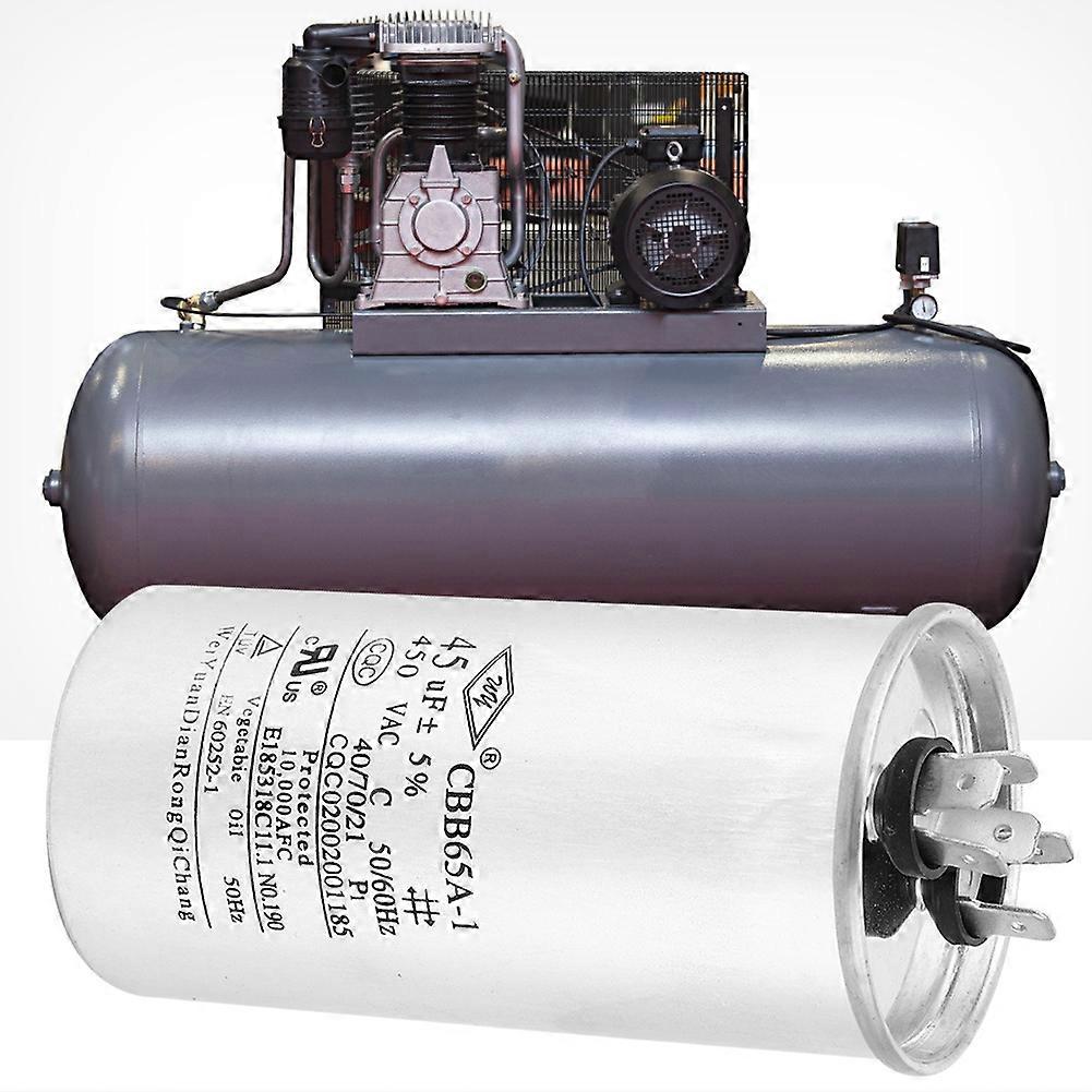 CBB65 45UF 450V Capacitor Aluminum Foil Air Conditioning Compressor ...