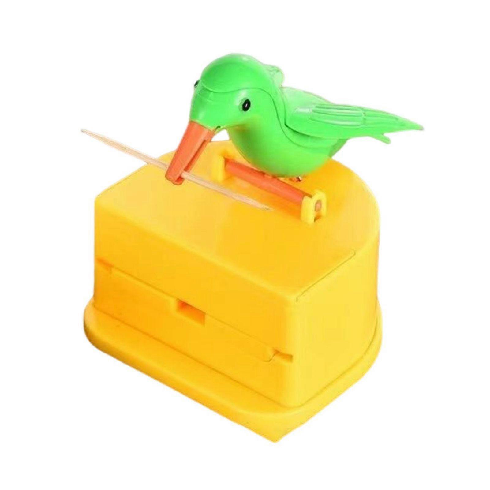 Bird Toothpick Dispenser Press Woodpecker Toothpick Holder Hands-Free ...