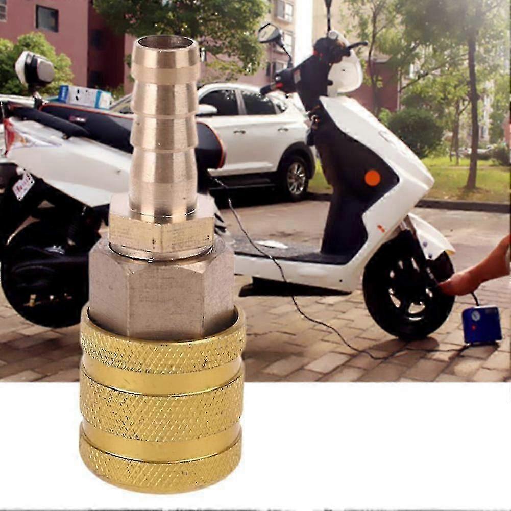 8mm Tire Valve Inflation Joint Portable Tire Inflation Connector Brass ...