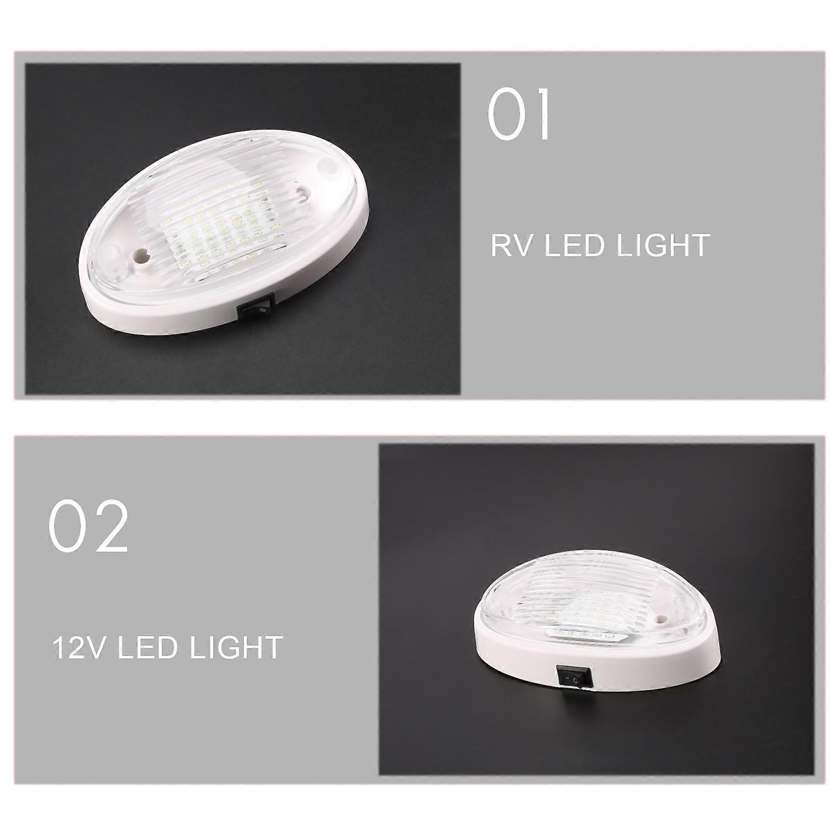 12V LED Light with Switch Caravan Motorhome Boat Awning Annex Tunnel ...