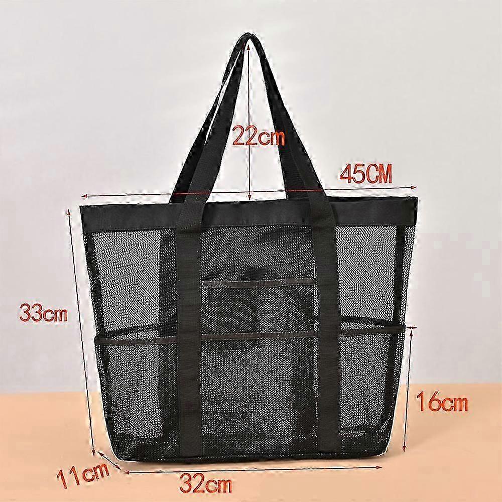 Mesh Beach Bag,Toy Tote Bag with Inside Pockets for ,Lightweight ...