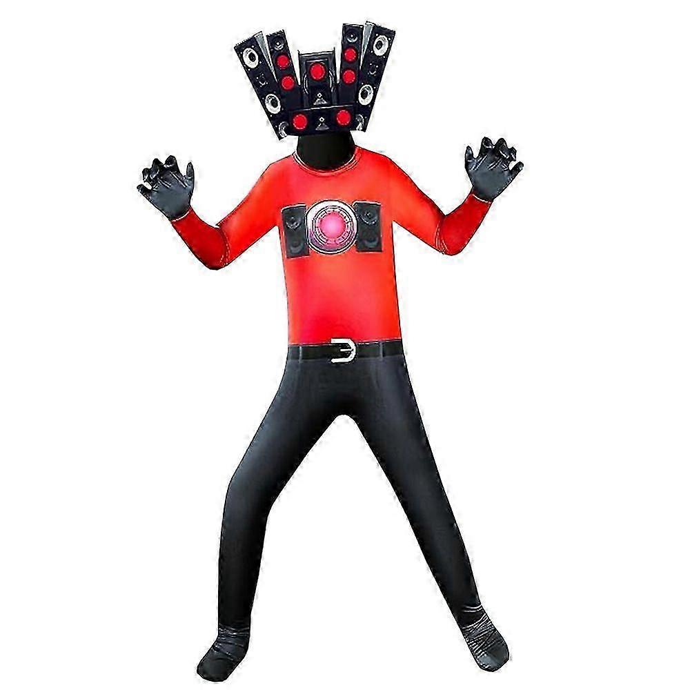 Halloween Cosplay Costume TV Man Monitor Man Toilet Man Jumpsuit ...