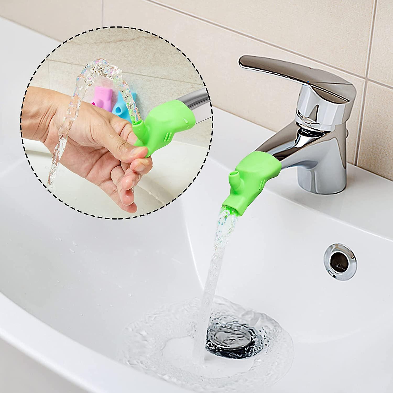 6pcs Silicone Faucet Water Tap Extender Spout Hand Washing Water Faucet ...
