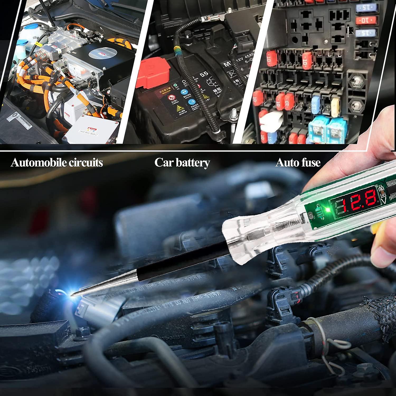 Automotive Test Light Digital LED Circuit Tester, DC 2.6V-32V Auto ...