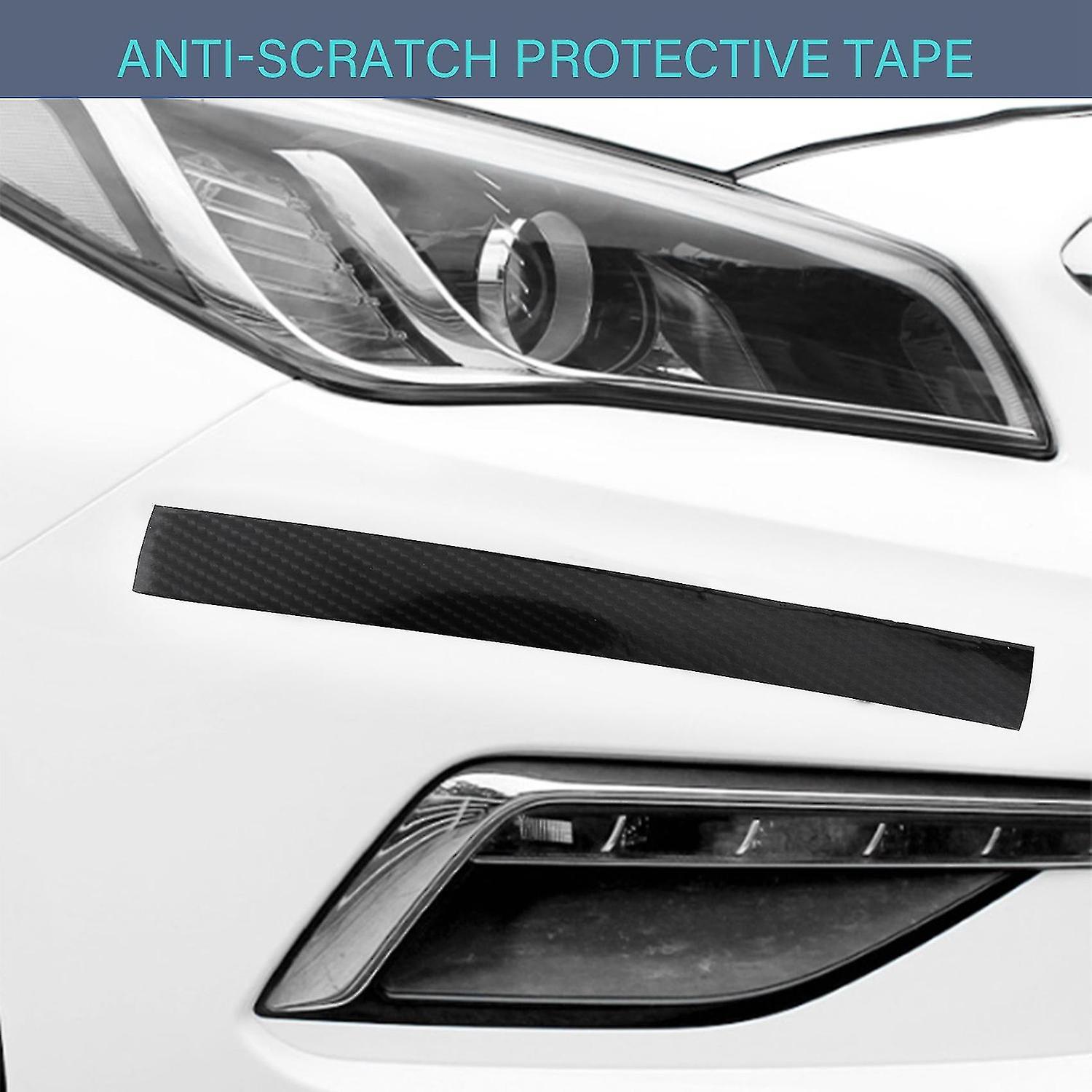 5m 5d Carbon Fiber Adhesive Tape Car Door Sill Protector Strip Anti ...